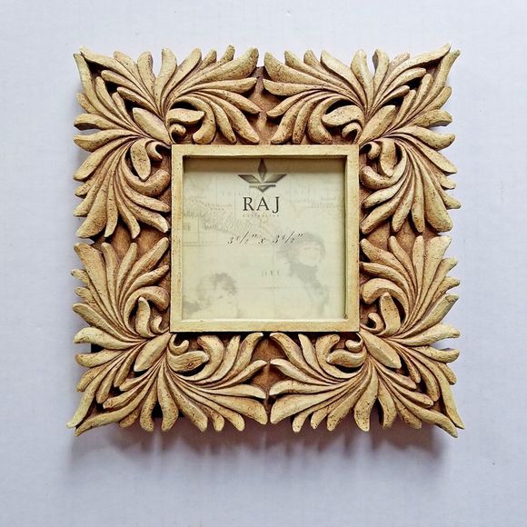 Raj | Accents | Vintage Raj Ornate Distressed Tabletop Picture Frame 35 ...